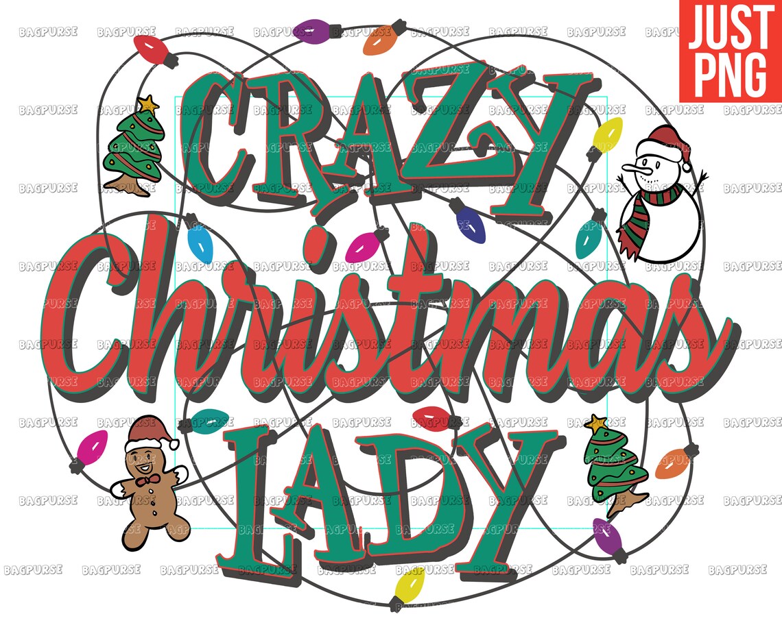 Crazy Christmas Lady PNG Christmas PNG Funny Christmas - Etsy