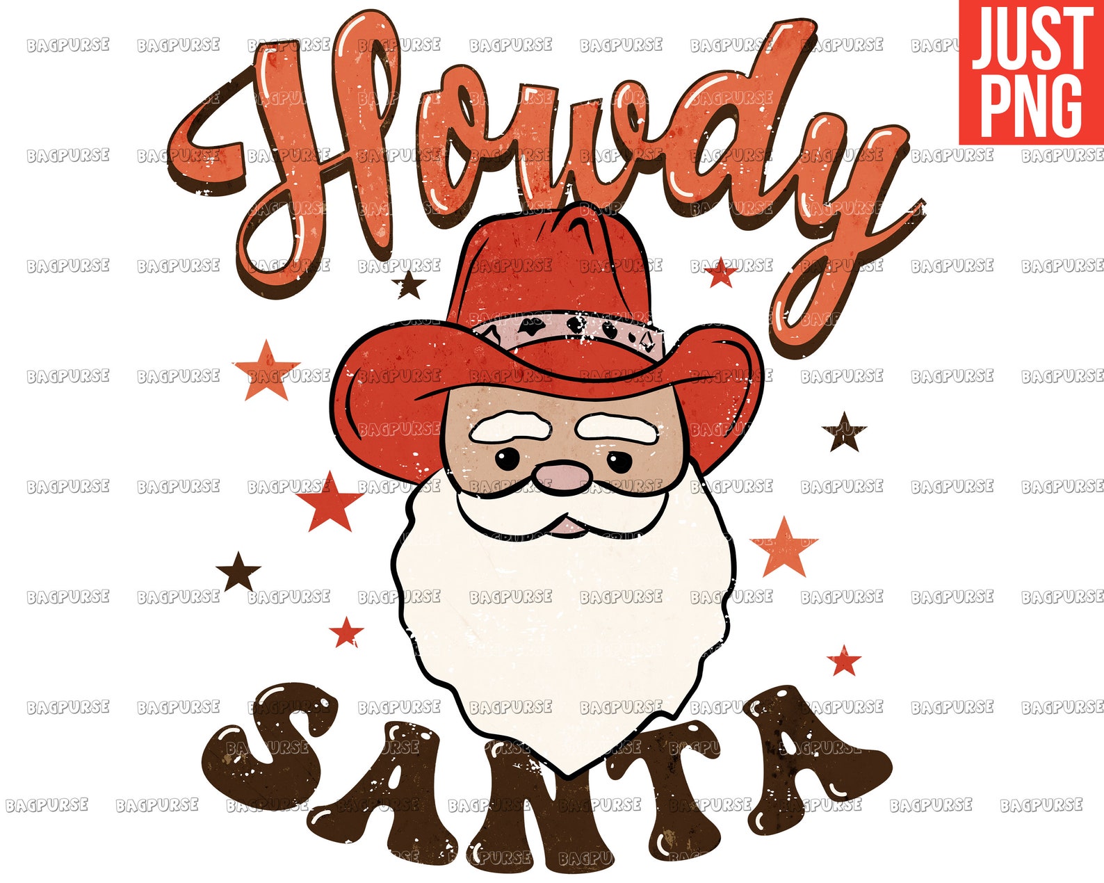 Howdy Santa PNG Funny Cowboy Cowgirl Christmas File Design - Etsy