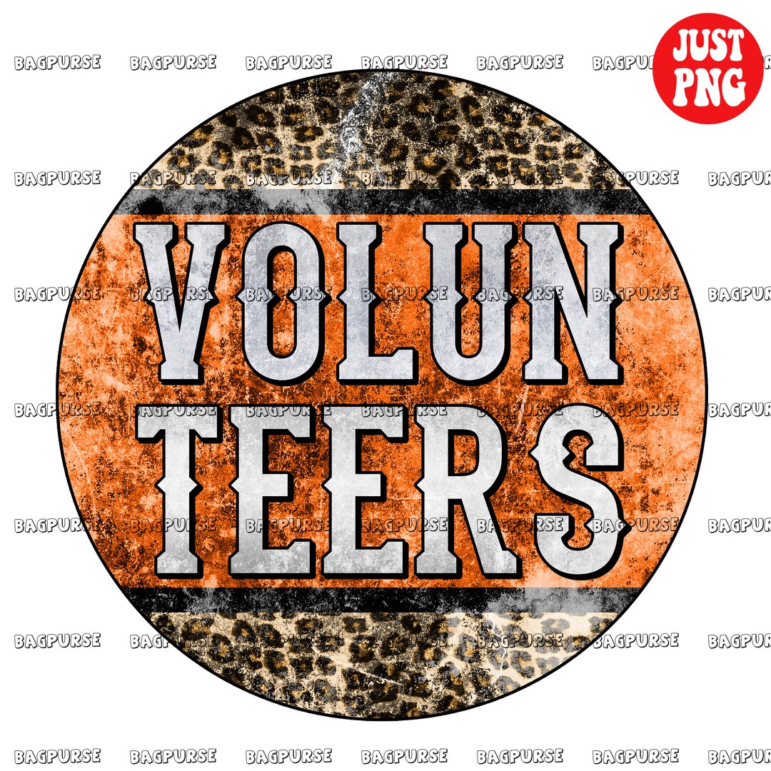 Volunteers, Volunteers PNG, Volunteers Sublimation, Orange, Team Pride ...