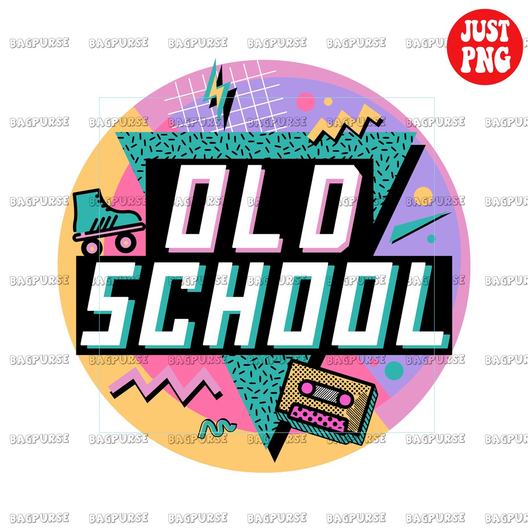 Old School, Old School PNG, Old School Sublimations, 1980s, 1990s ...