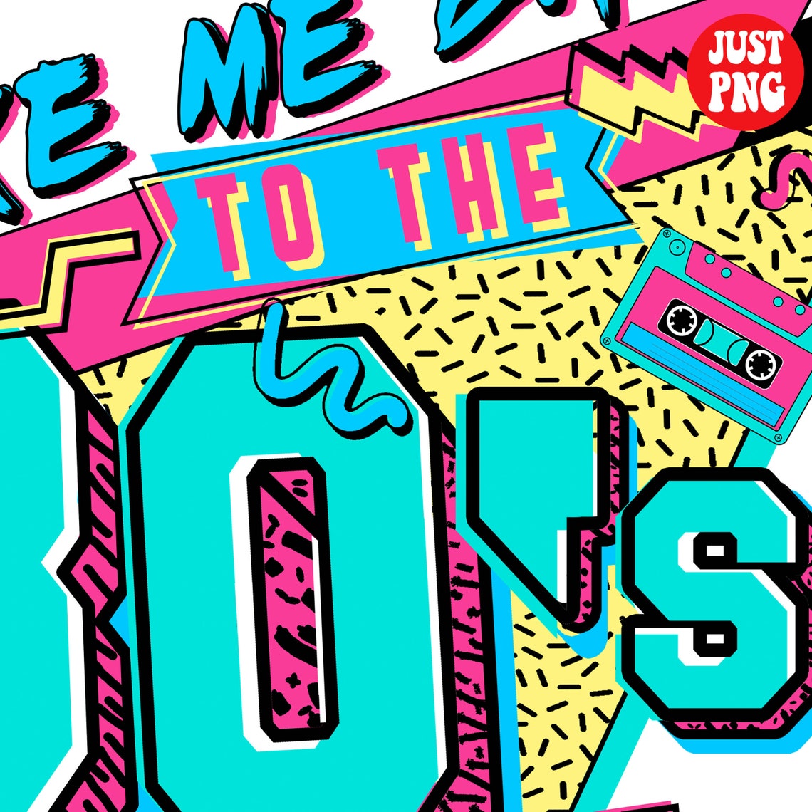 Take Me Back to the 80s 1980s Design Sublimation 80's - Etsy