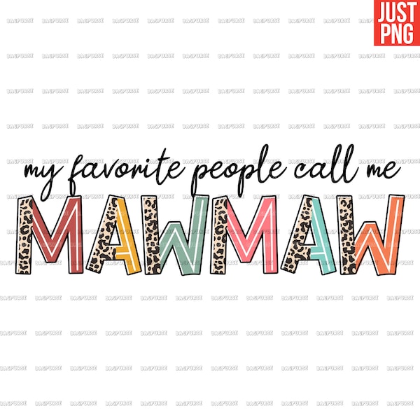 My Favorite People Call Me Mamaw - Etsy