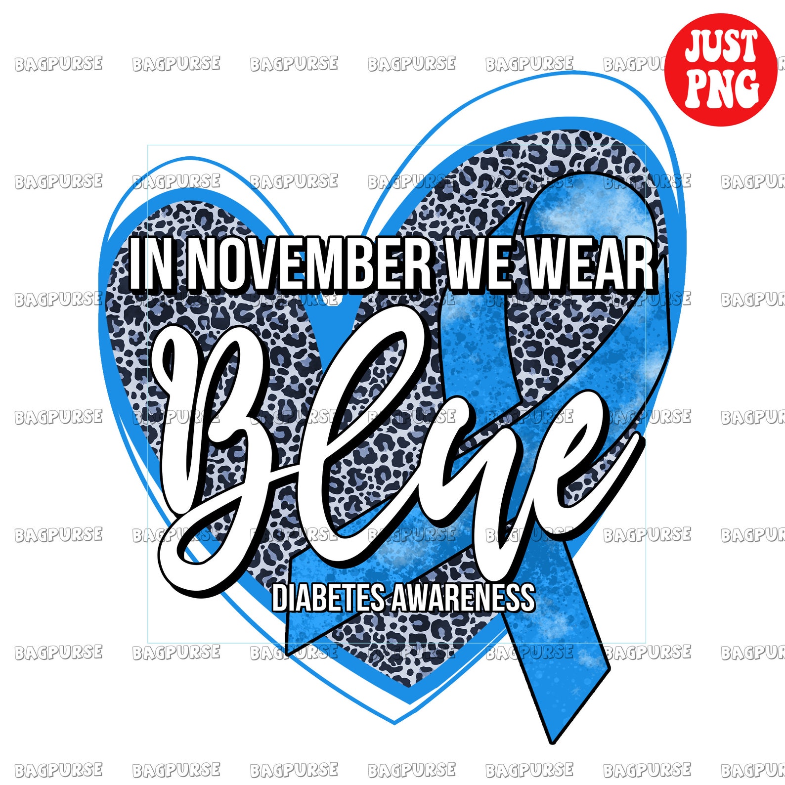 In November We Wear Blue Diabetes Awareness Diabetes | Etsy