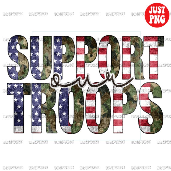 Support Our Troops PNG Support Our Troops Camo Design File | Etsy