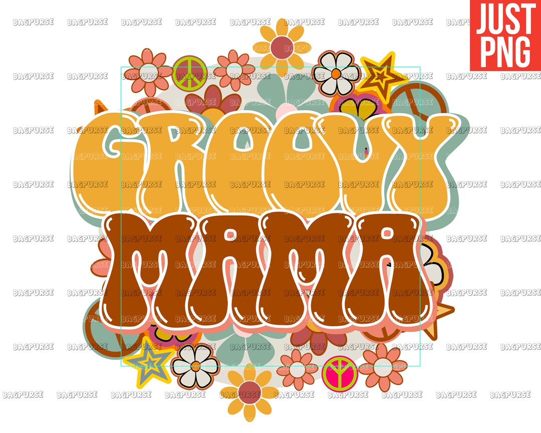Groovy Mama PNG, Retro Mama PNG, Mother's Day, Groovy Mom, Retro Design File for Sublimation or ...