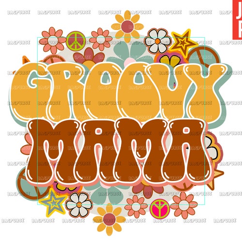 Groovy Mama PNG Retro Mama PNG Mother's Day Groovy Mom - Etsy