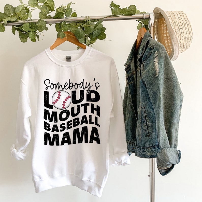 Somebody's Loud Mouth Baseball Mama Baseball Mama PNG - Etsy