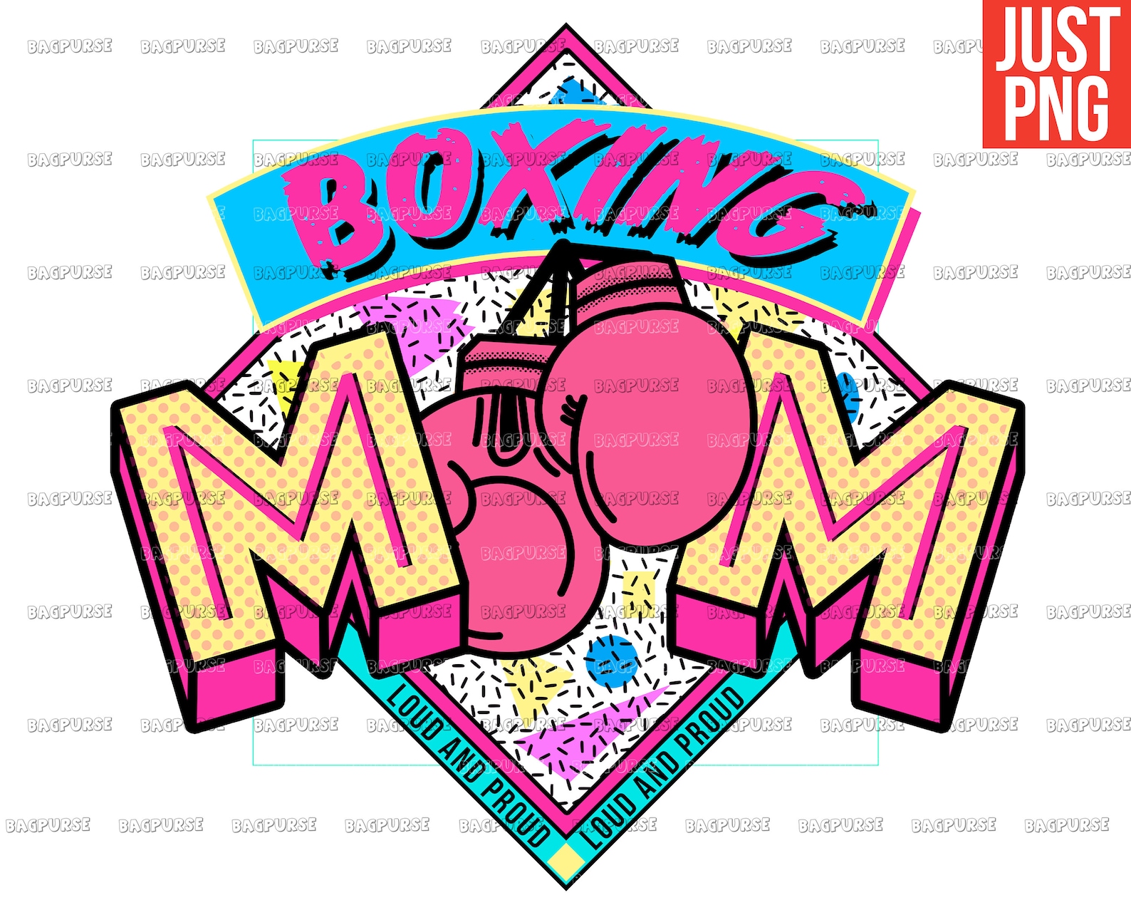 Boxing Mom PNG, Boxing Mom Sublimation or Print File Design, Digital ...