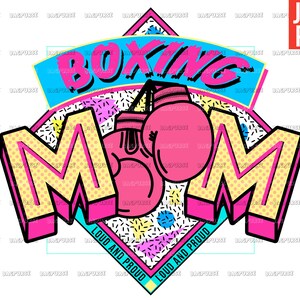 Boxing Mom PNG, Boxing Mom Sublimation or Print File Design, Digital ...