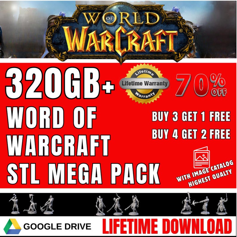 World of Warcraft STL Mega Bundle – 3D Printable Models (digital ...