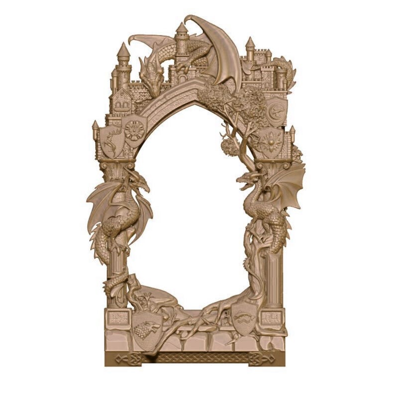 Ornate 3D Frame STL Pack | Vintage Baroque Frames for CNC Resin and 3D ...