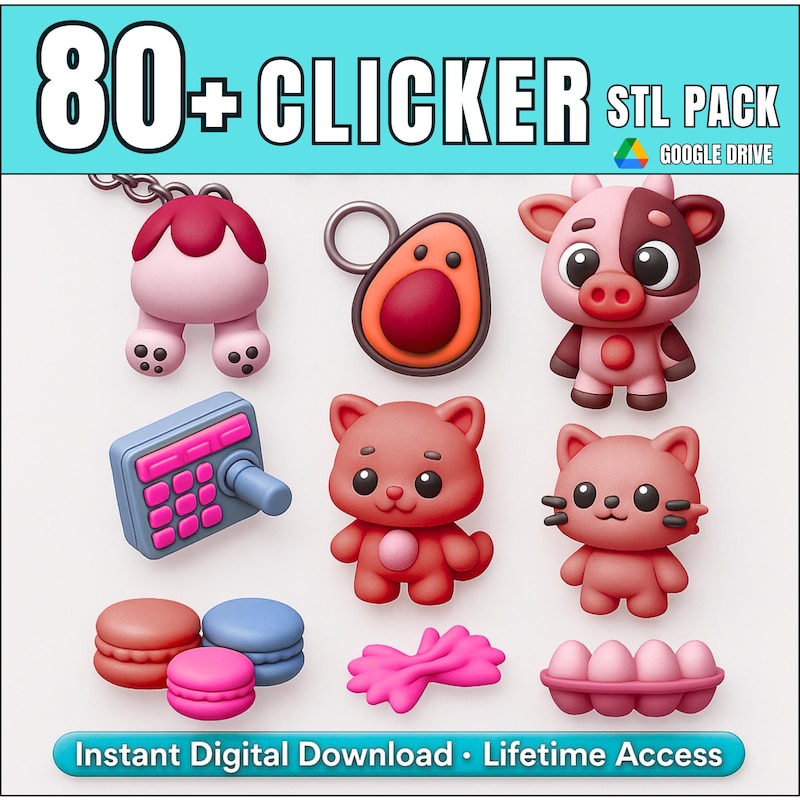 Cute Clicker Stl - Etsy