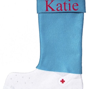 Nurse/medical Stocking With FREE Embroidered Name - Etsy