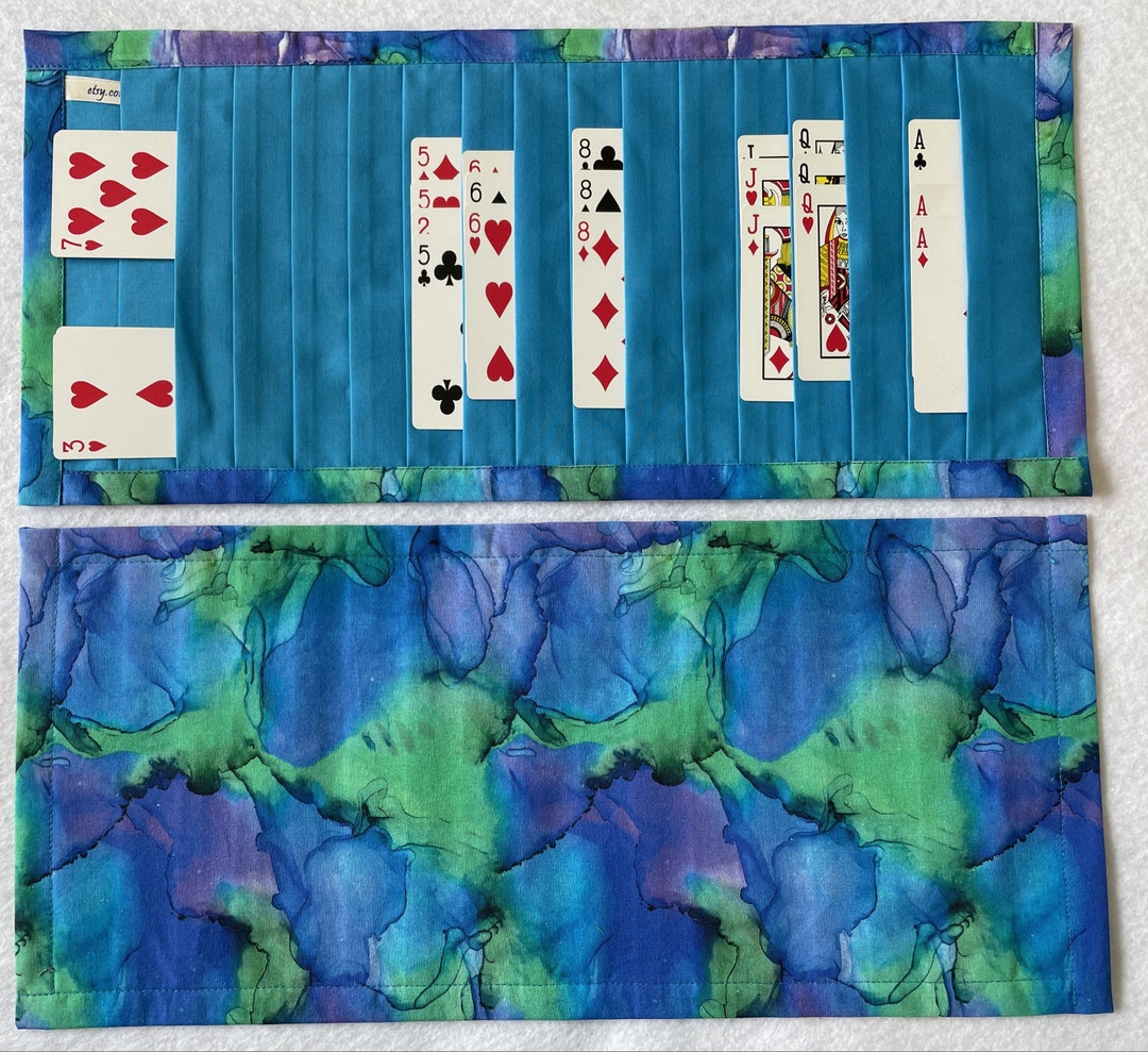 Card Mats/organizers -blue/green Swirls - Etsy