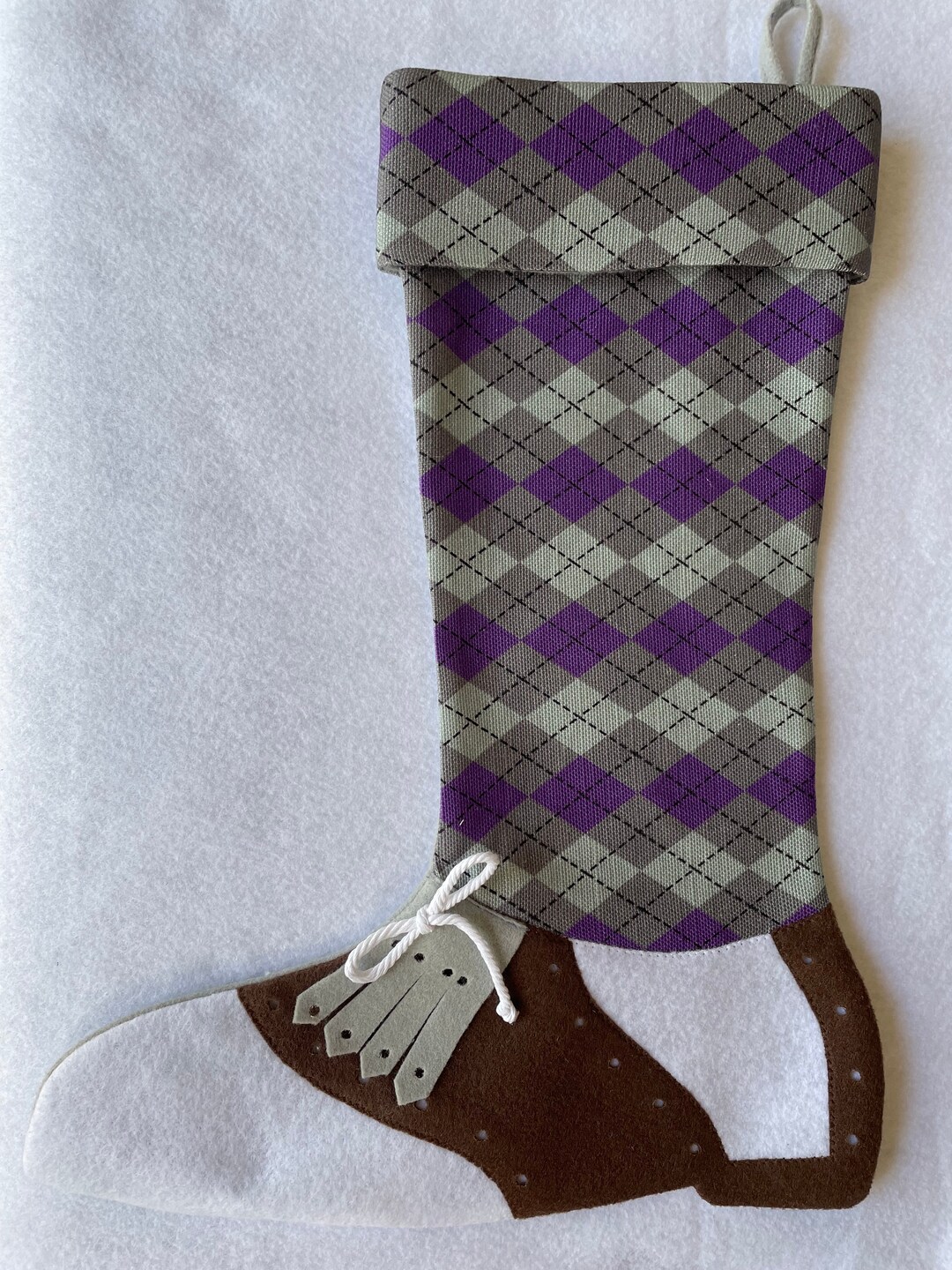 GOLF Stocking With FREE Embroidered Name - Etsy