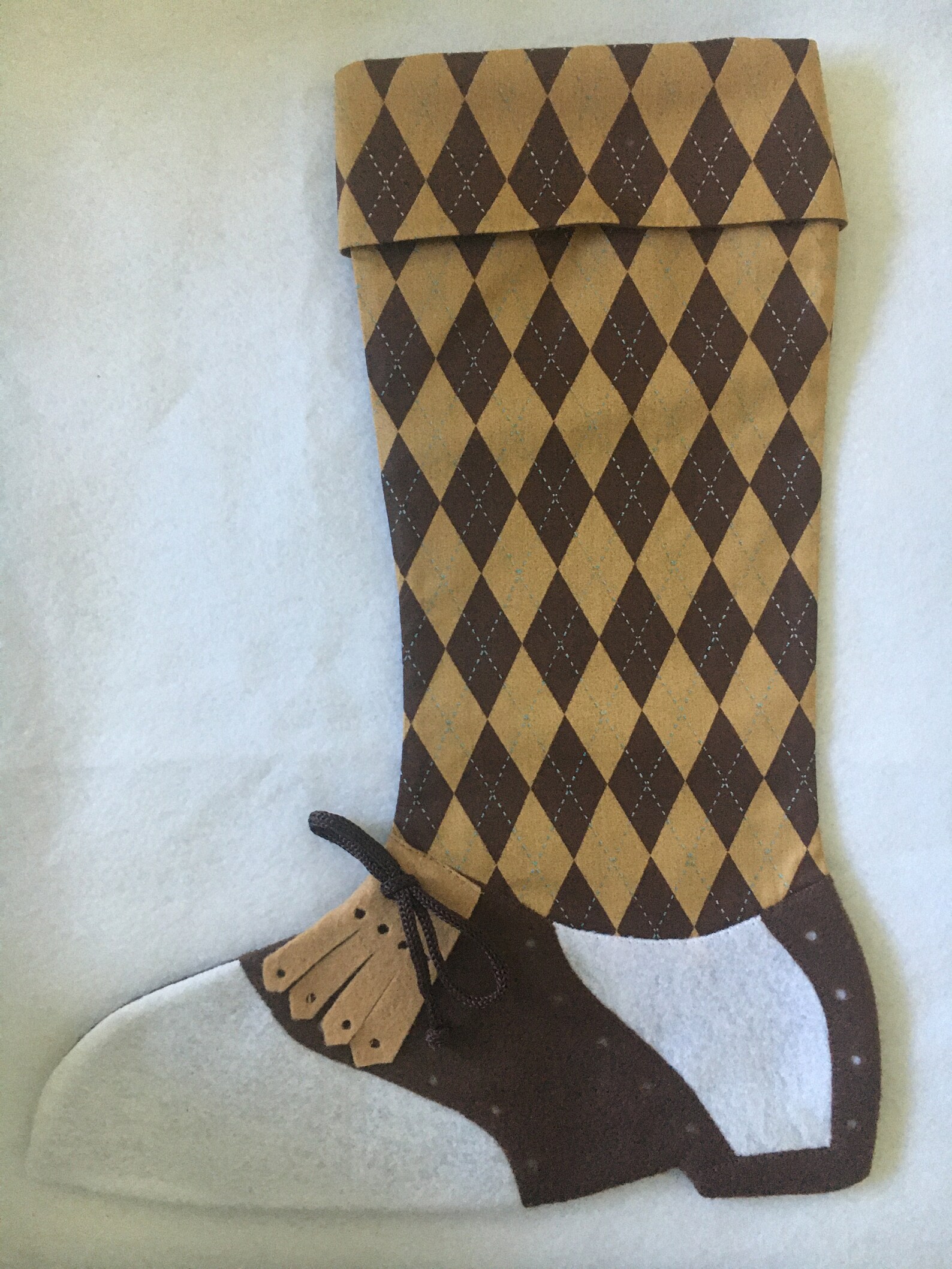 GOLF Stocking With FREE Embroidered Name - Etsy
