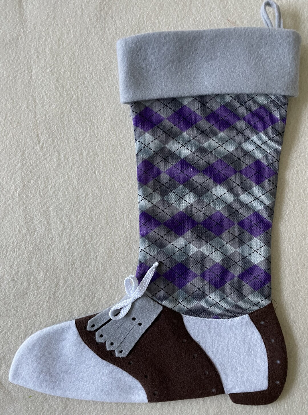 GOLF Stocking With FREE Embroidered Name - Etsy