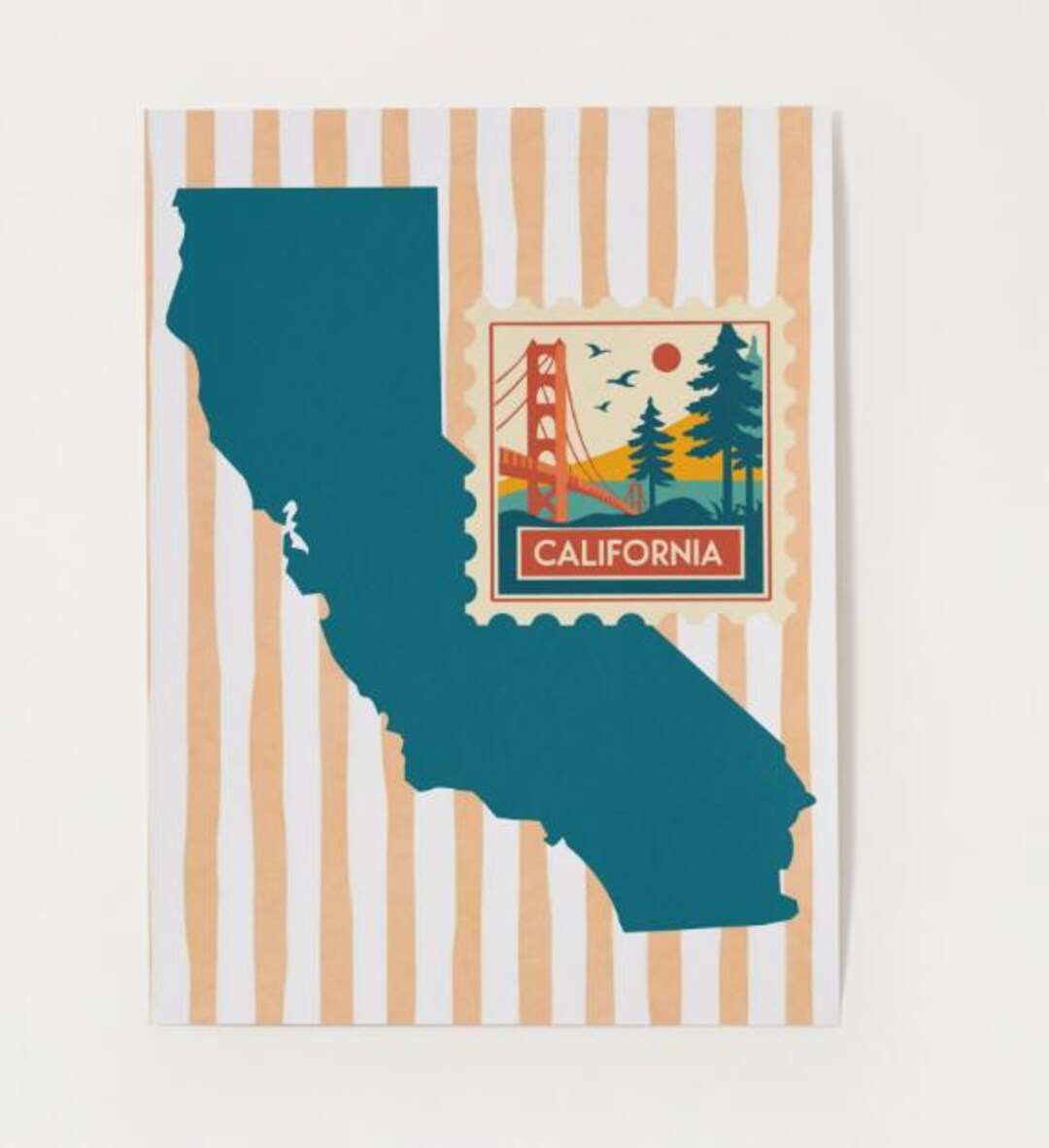 California State Poster Digital Download - Etsy
