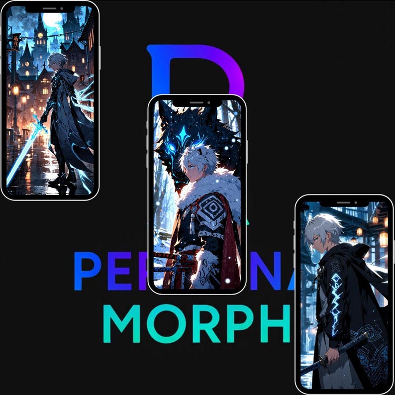 Anime Phone Wallpaper 4K (3-pack) | Persona Morph Dark Fantasy Lock ...
