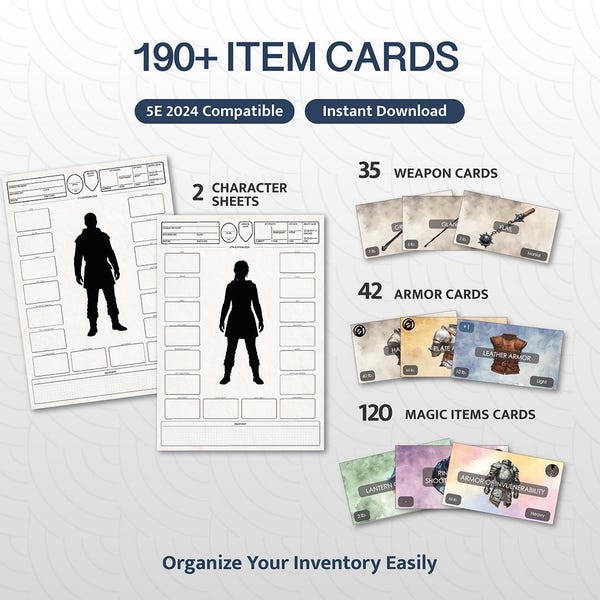 Modular Character Sheet - Etsy