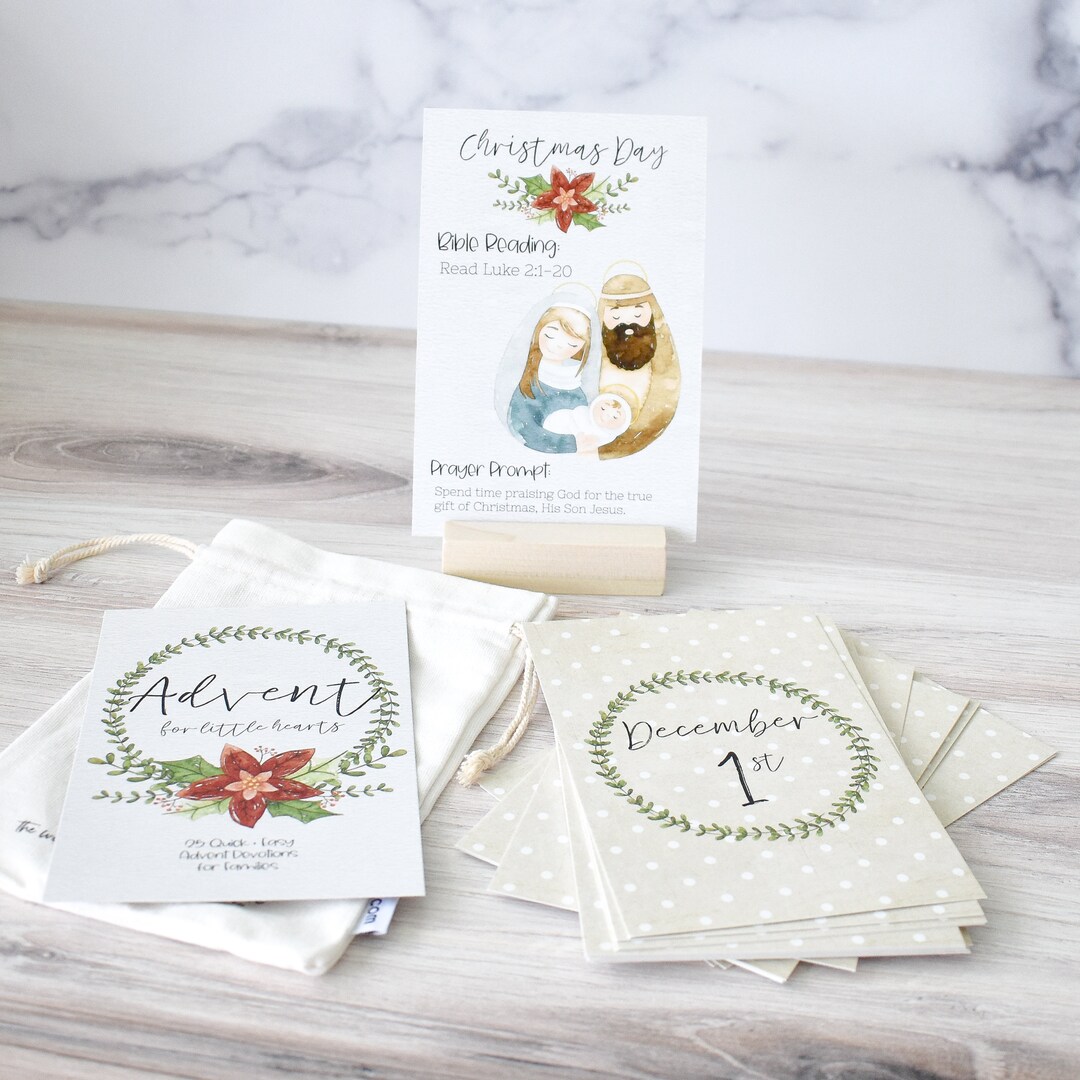 Advent Scripture Cards for Kids and Families - Etsy