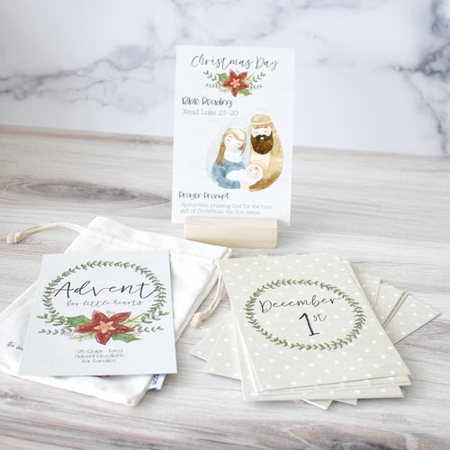 PRINTABLE Advent Scripture Devotions for Kids and Families PDF - Etsy