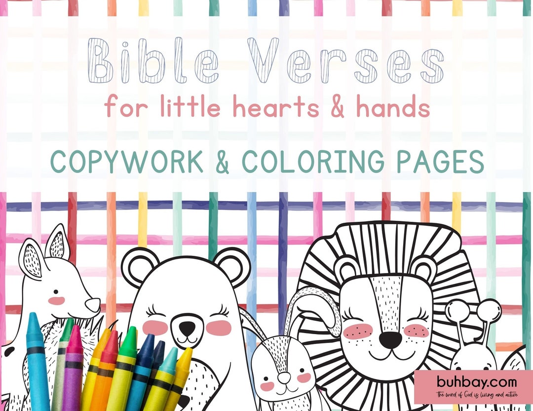 Bible Verses for Little Hearts & Hands Handwriting Practice and ...