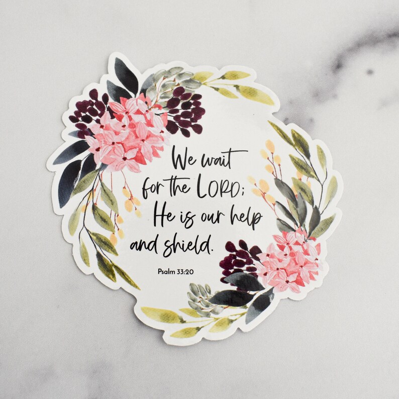 Bible Memory Verse Vinyl Static Cling Stickers Large 5in - Etsy