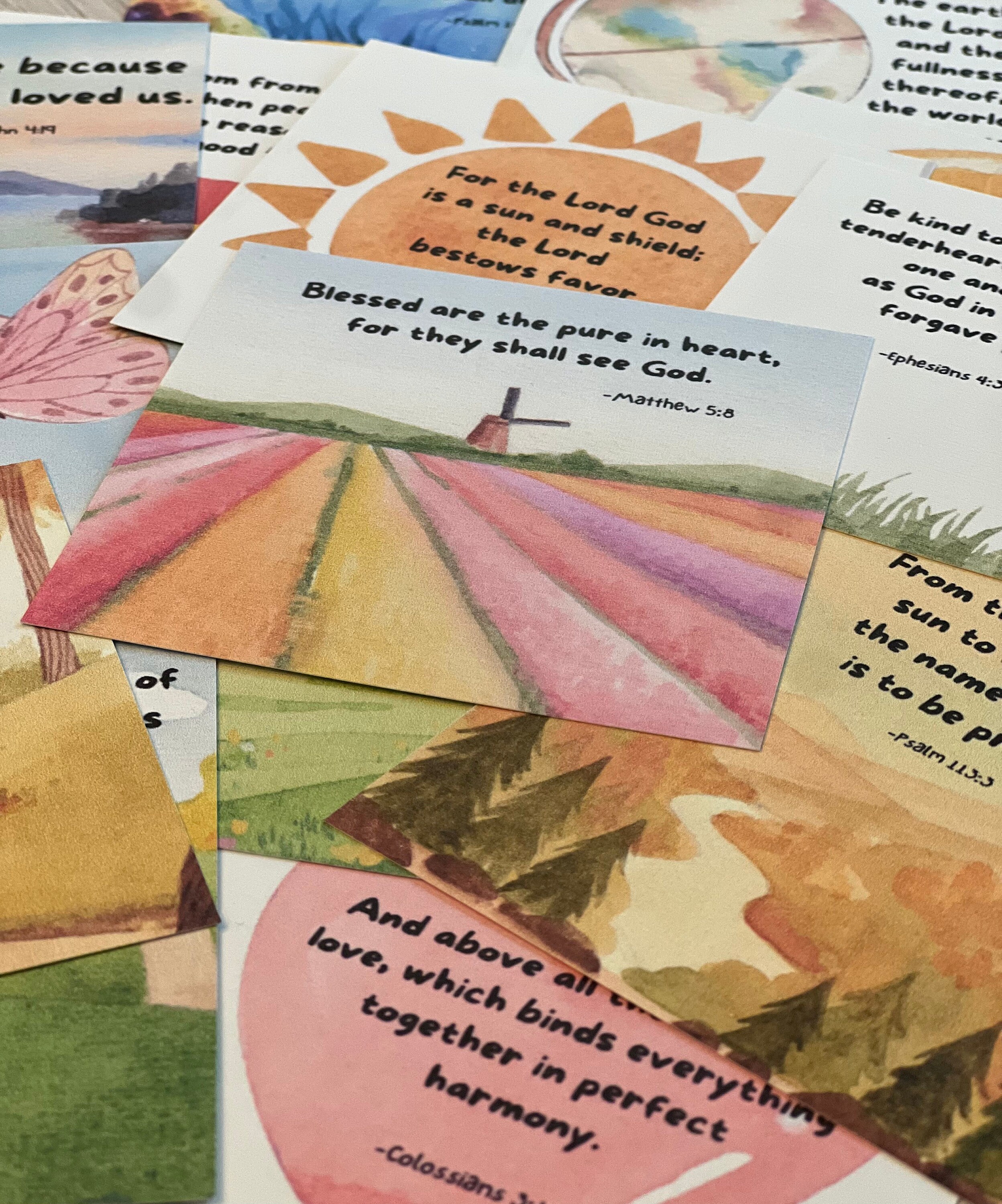 Printable Bible Verse Cards for Kids Scripture Cards for - Etsy Australia