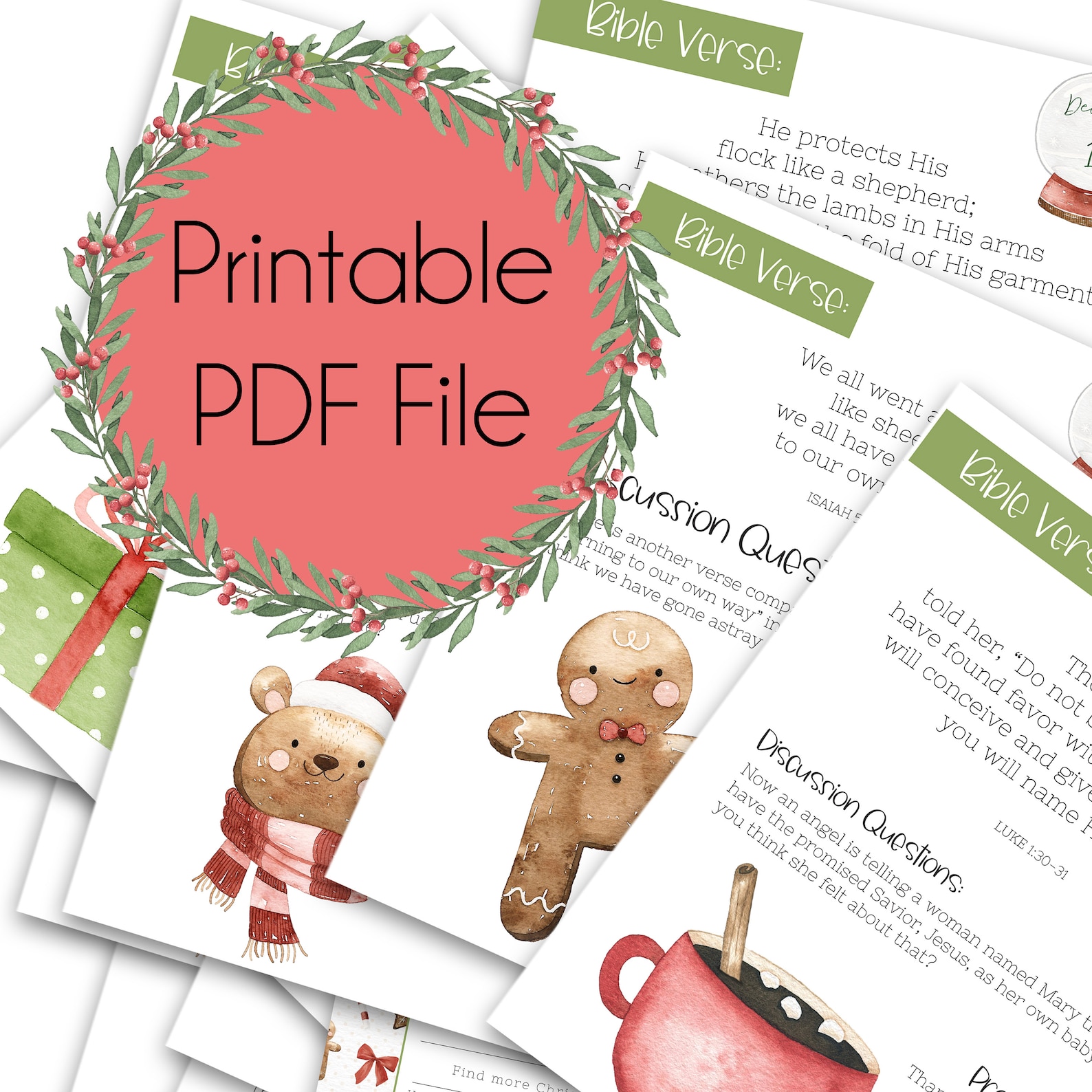 PRINTABLE Advent Scripture Devotions for Kids and Families PDF - Etsy