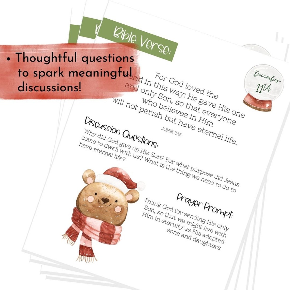 PRINTABLE Advent Scripture Devotions for Kids and Families PDF - Etsy