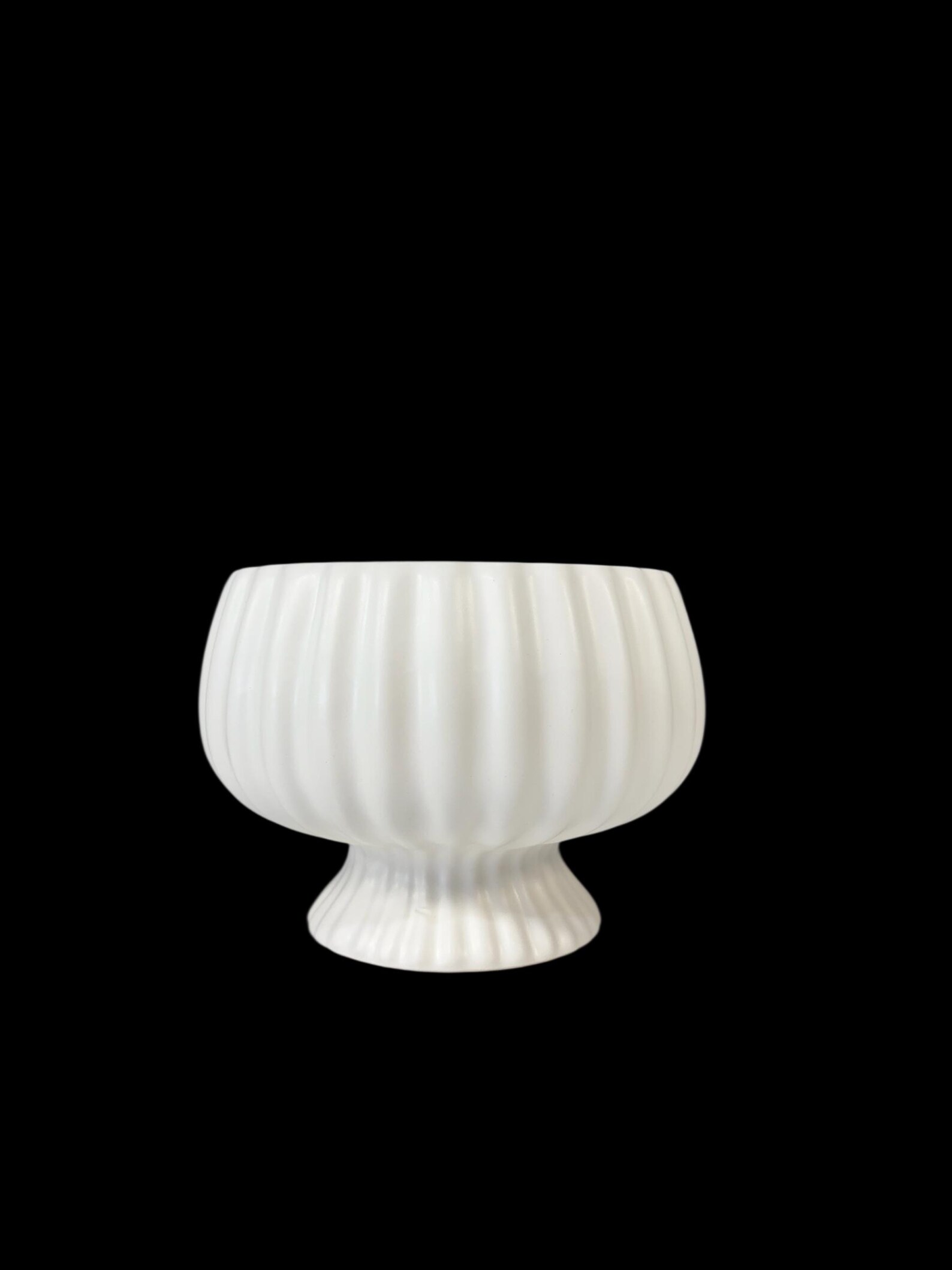 White Ceramic Compote Vase: 5.5" Floral Centerpiece Bowl - Etsy