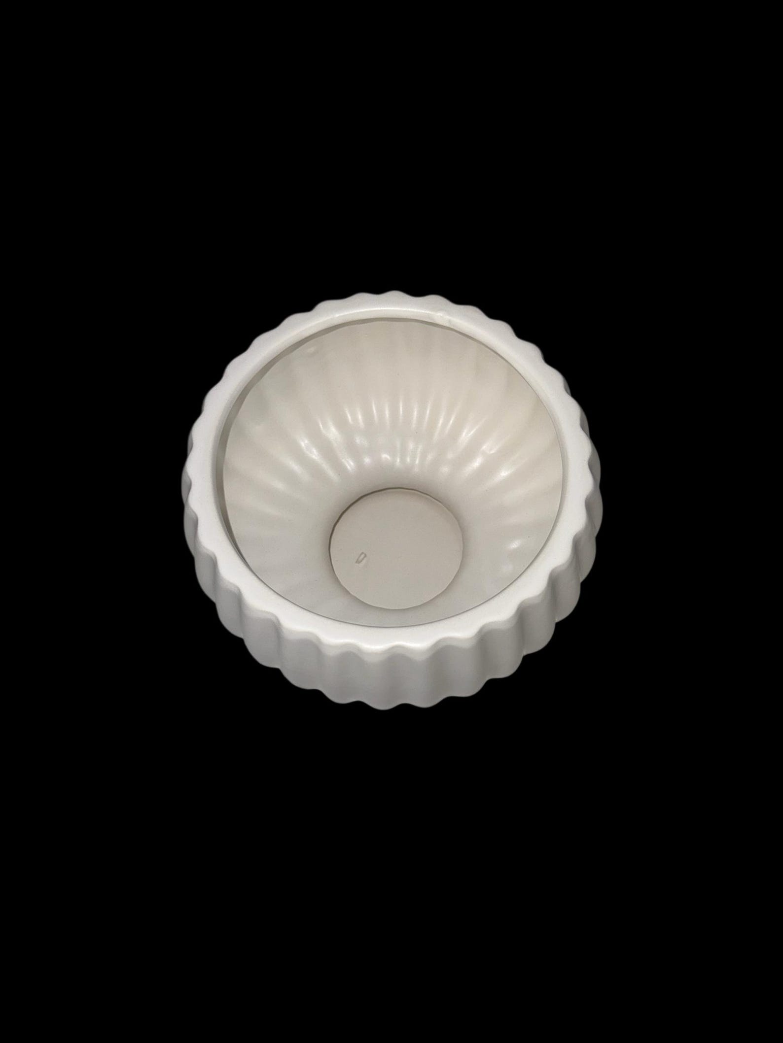 White Ceramic Compote Vase: 5.5" Floral Centerpiece Bowl - Etsy