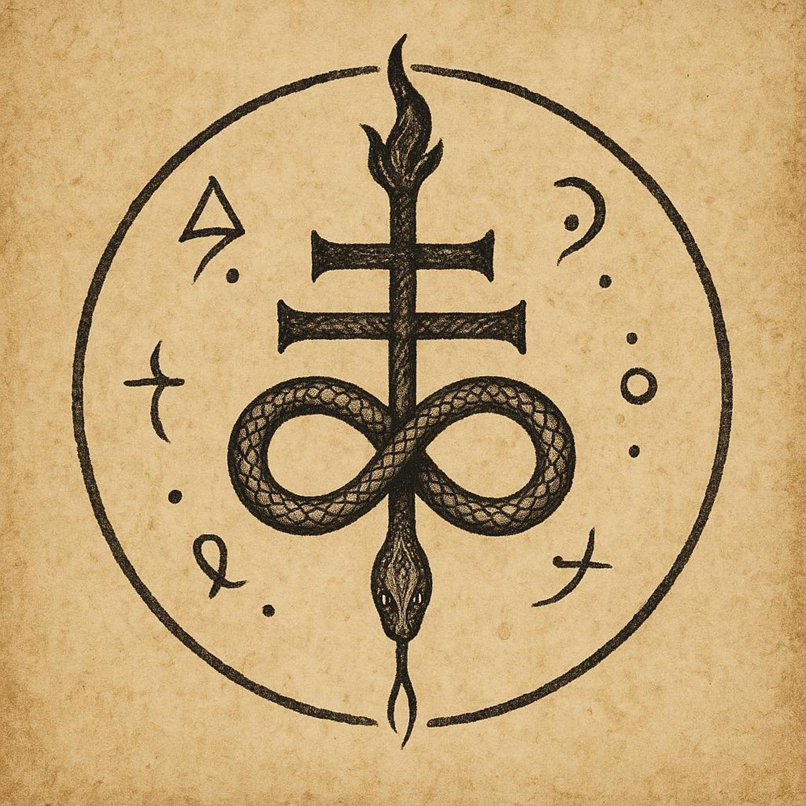 Leviathan Cross Sigil Bundle: Occult Flamekeeper Art (3 PNG Digital ...
