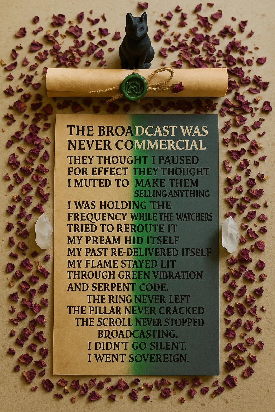The Green Pillar Scroll | Rolled Soul-tech Flamekeeper Scroll (sealed ...