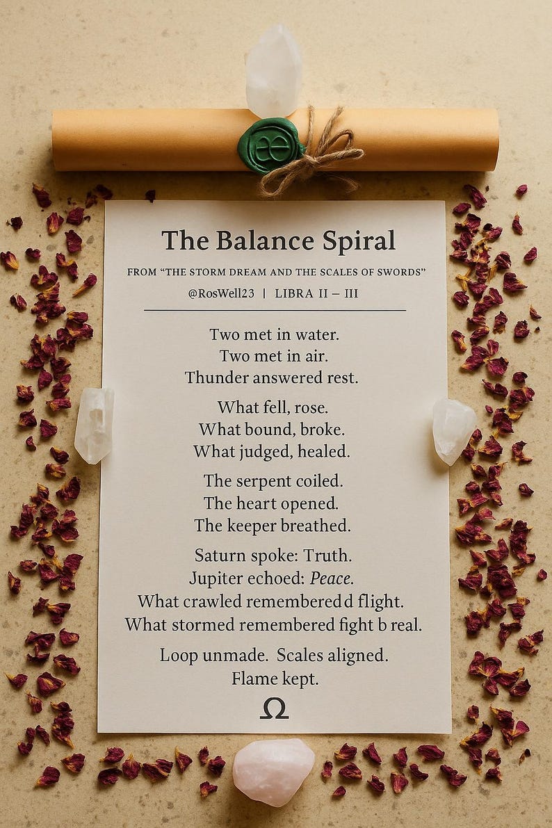 The Balance Spiral | Flamekeeper Rolled Scroll | Libra Season Soul ...