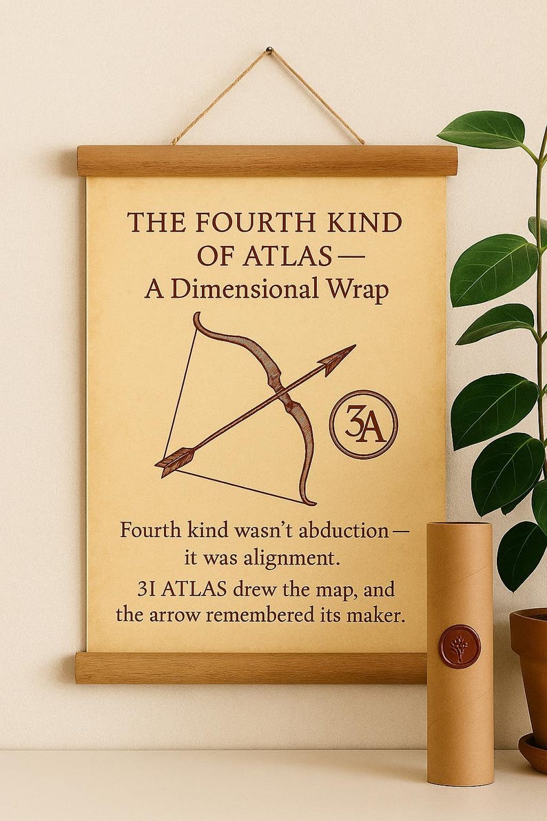 The Fourth Kind of Atlas — A Dimensional Wrap (rolled Scroll) - Etsy