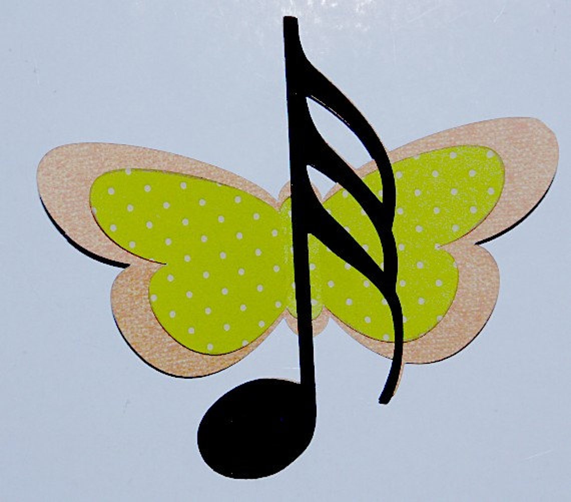 4 Butterfly Notes, SVG Cutting File Kit - Etsy