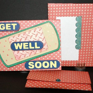 Get Well Soon, Purse Size Tissue Holder and Card, SVG File - Etsy
