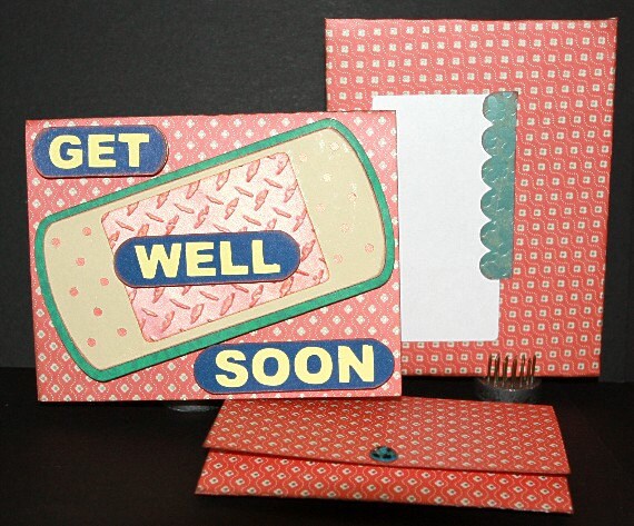Get Well Soon, Purse Size Tissue Holder and Card, SVG File - Etsy