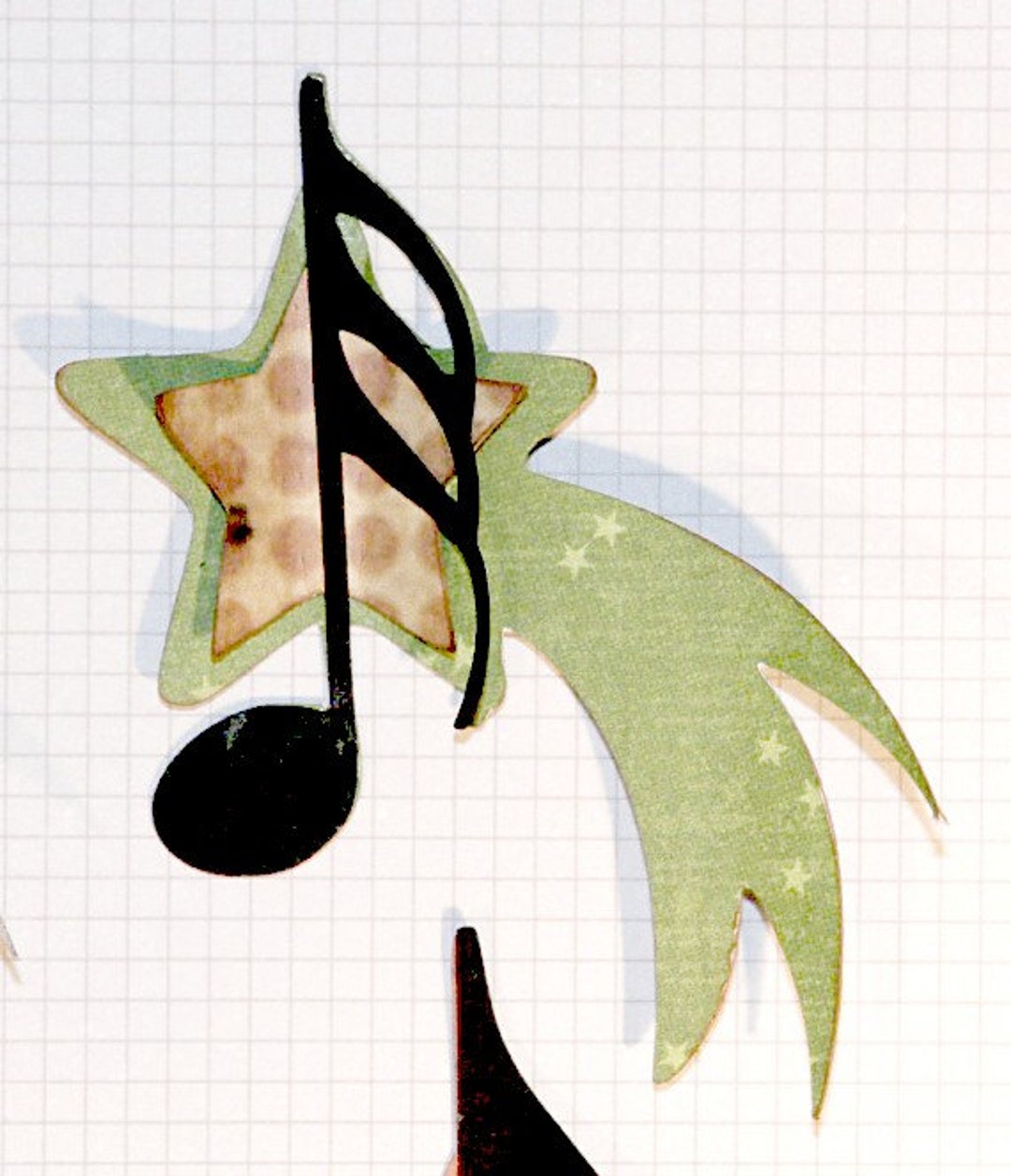 Shooting Star Musical Notes, SVG Cutting File Kit - Etsy