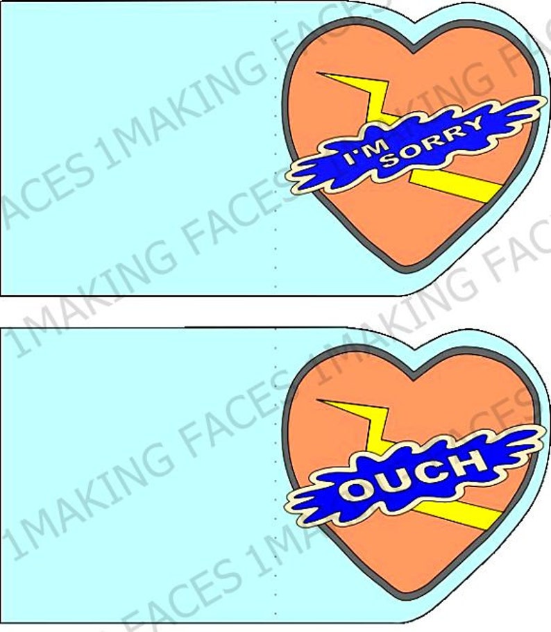I'm Sorry & OUCH Card, SVG Cutting File Kit - Etsy