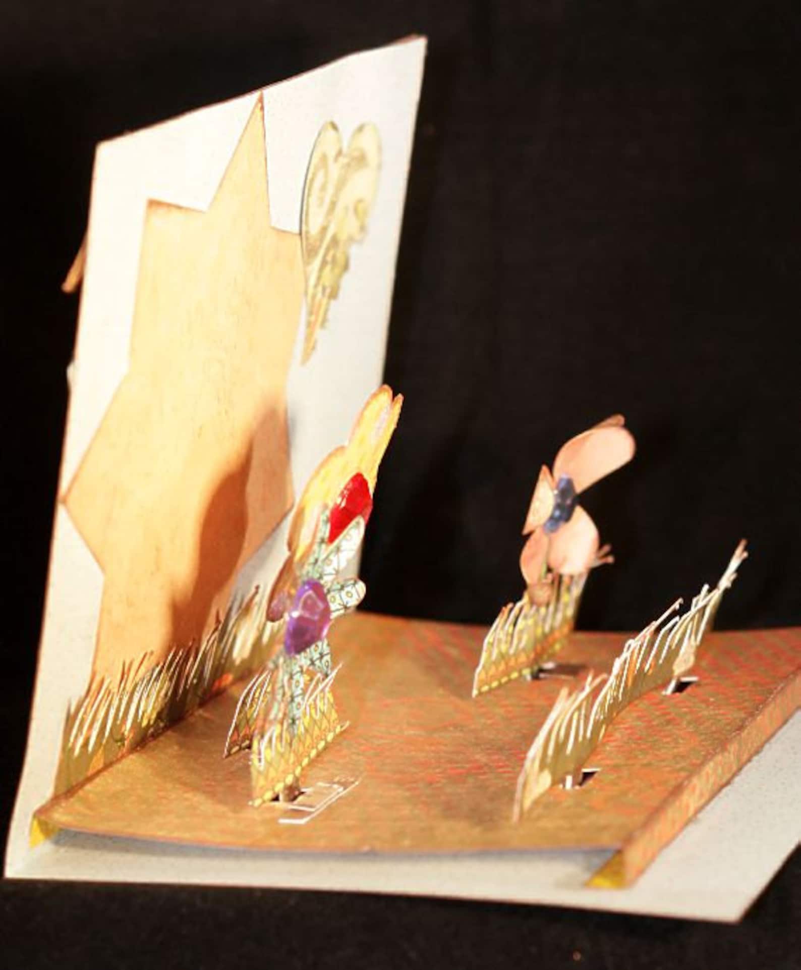 Floating Platform Pop-up Card, SVG Cutting File Kit - Etsy