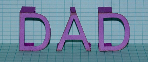 Pop-up Letters and Numbers, SVG Cutting File Kit - Etsy