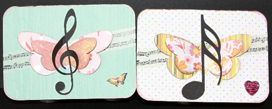 Butterfly Notes Cards, 4 Designs, SVG Cutting File Kit - Etsy