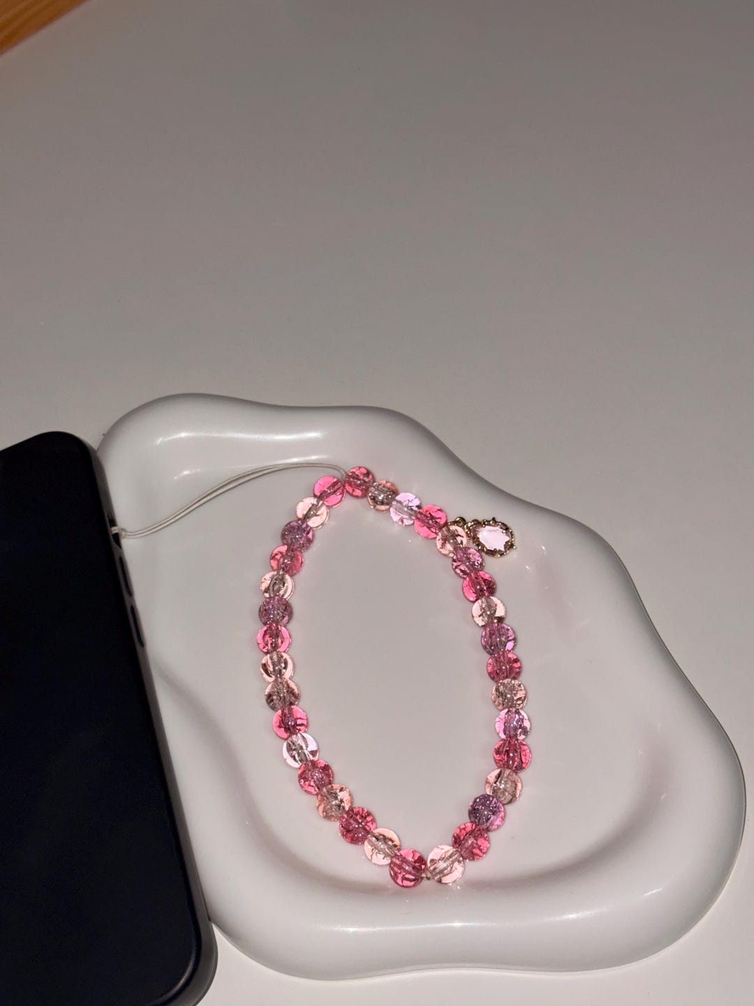 Pink Islam Phone Strap, Universal Beaded Phone Carry Hanger, Stylish ...