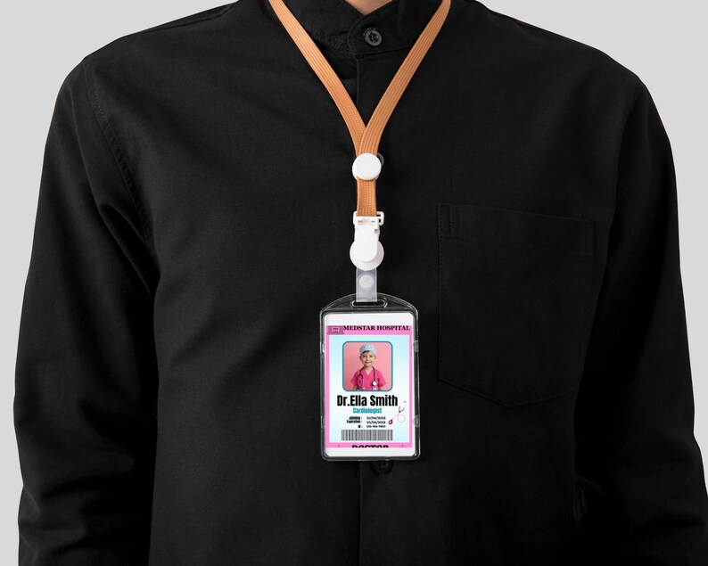 Doctor Id Badge – Printable Doctor Badge & Doctor Name Badge Template ...