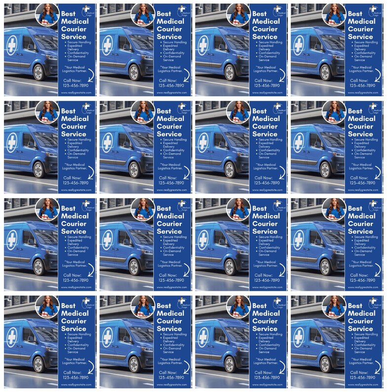 Medical Courier Service Flyer, Diy Medical Flyer, Service Flyer ...