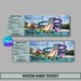 Editable Water Park Ticket | Printable Admission Voucher | Fun Day Pass ...