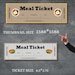 Editable Meal Ticket Template | Printable Food Voucher | Personalized ...